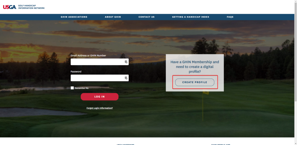 Create Your GHIN Profile - CSGA