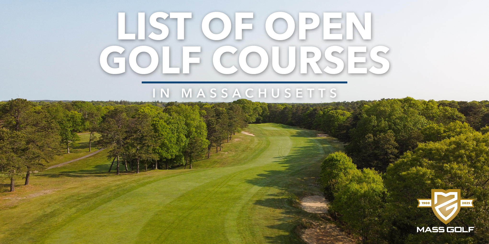 2025 Course Openings - MASSGOLF
